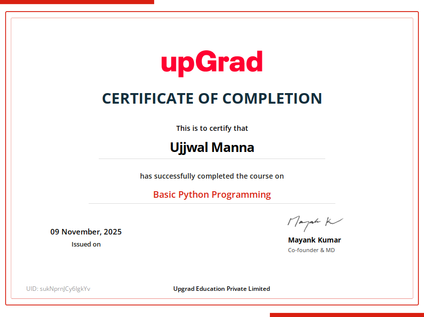 UJJWAL MANNA - Centre for autonomous system Gitam | LinkedIn